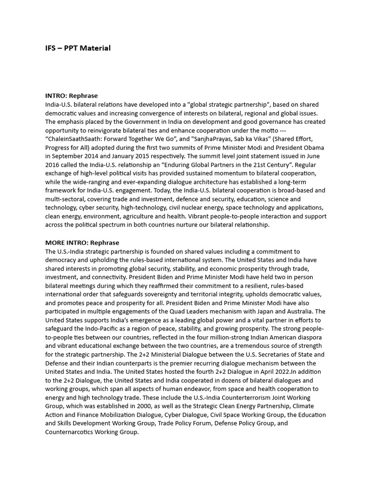 IFS - Material | PDF | World Trade Organization | Market Access