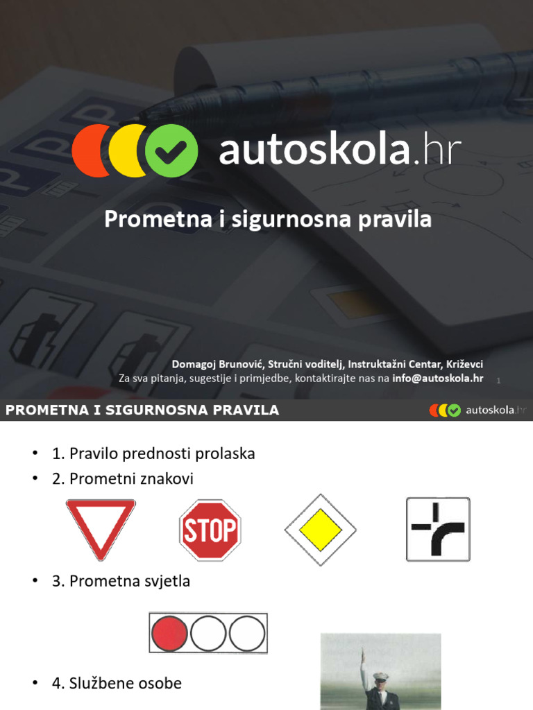 7.0. Prometna I Sigurnosna Pravila | PDF