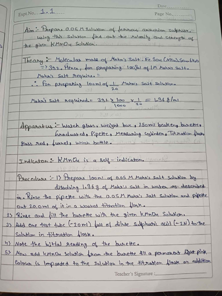 Titration Class 12 | PDF