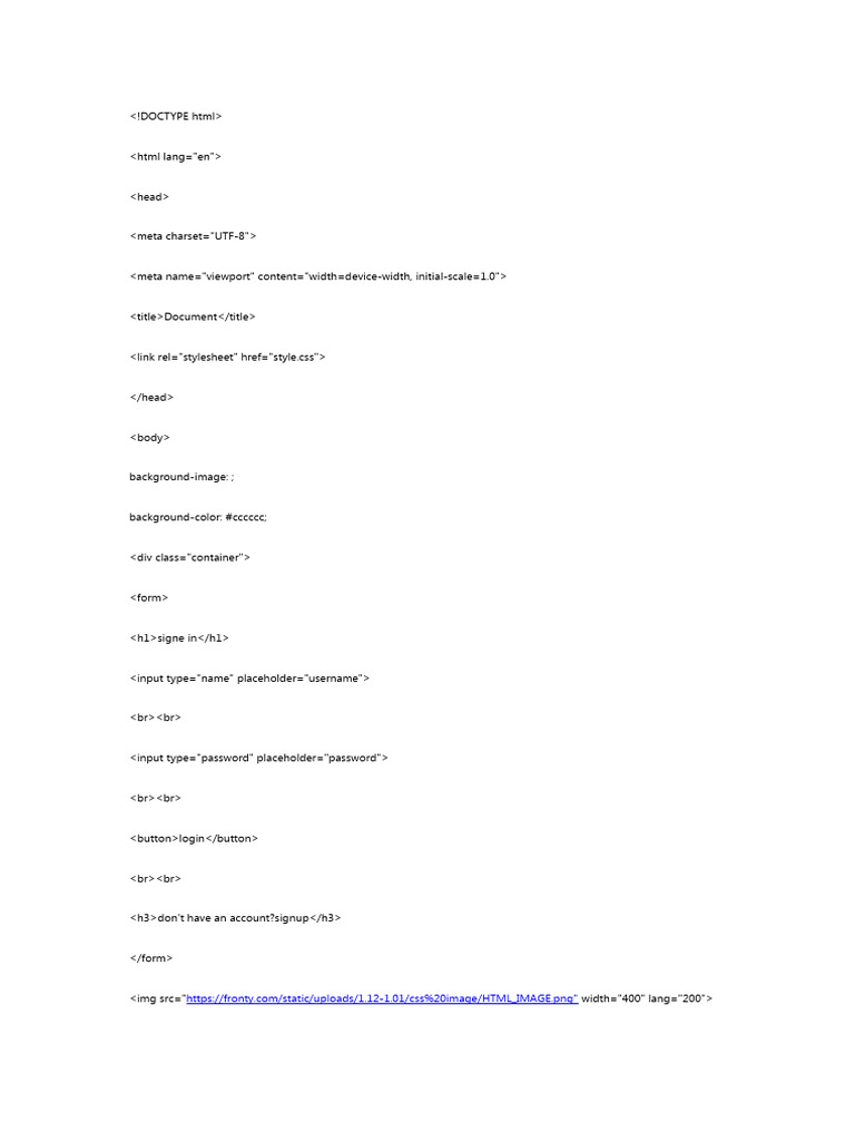 Doctype Html Pdf
