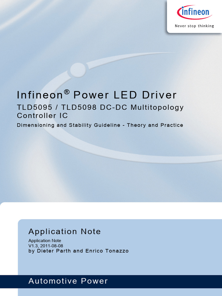 Infineon Appnote TLD5095 | PDF | Capacitor | Inductor
