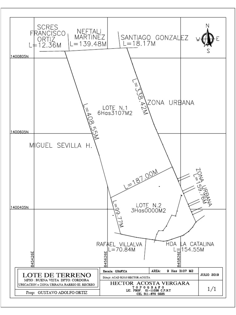 Plano General Lote | PDF