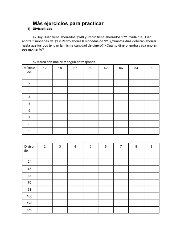 Más ejercicios para practicar | PDF | Porcentaje