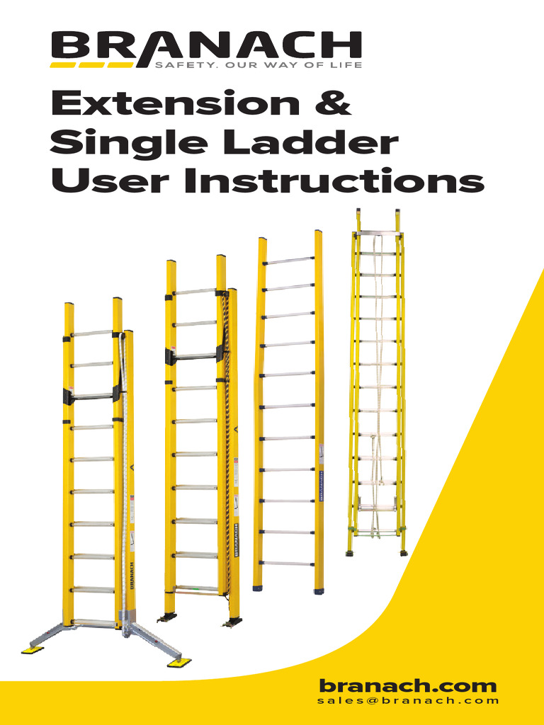 User Instructions Extension Single Ladders | PDF | Ladder | Wear