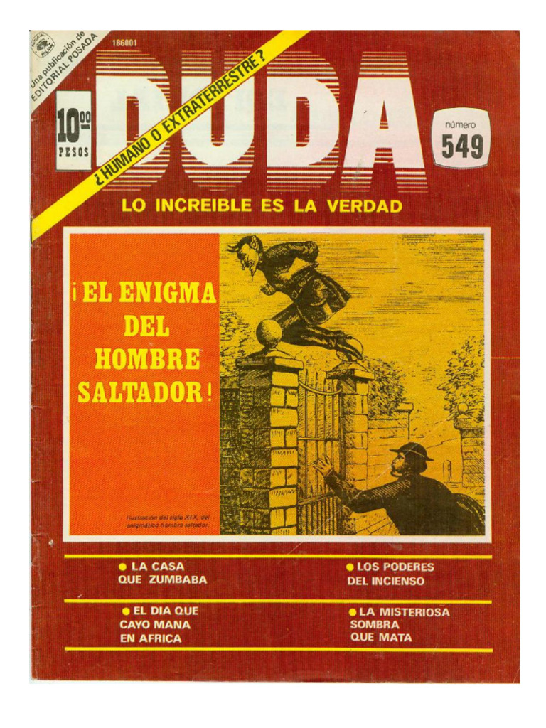1982 - 01 - Ene - 549-Duda-El Enigma Del Hombre Saltador | PDF