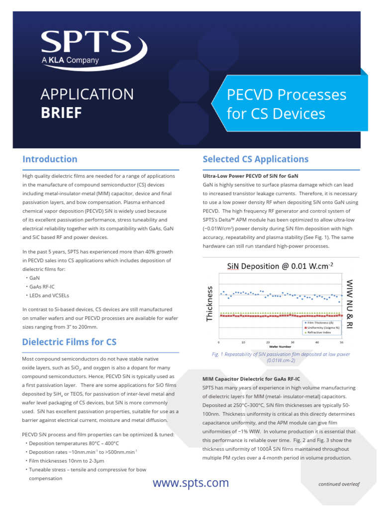 PECVD Processes For CS Devices | PDF | Chemical Vapor Deposition ... PECVD Processes For CS Devices | PDF | Chemical Vapor Deposition ...