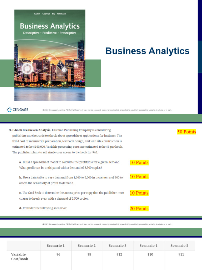 Business Analytics Scenarios and Grading | PDF | Computing