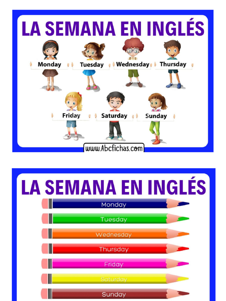 DIAS DE LA SEMANA ILUSTRADO Y RUTINAS DIARIAS .odt | PDF