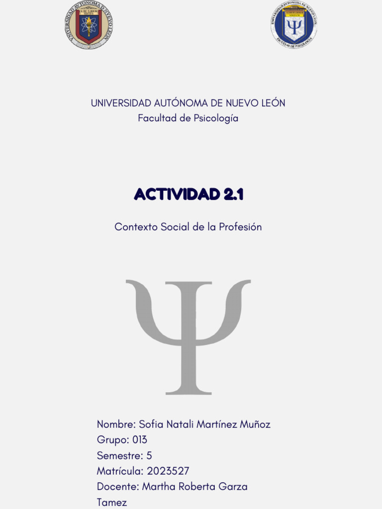 Actividad 2.1 Mi Profesión Es Noticia | PDF | Sicología | Cognición