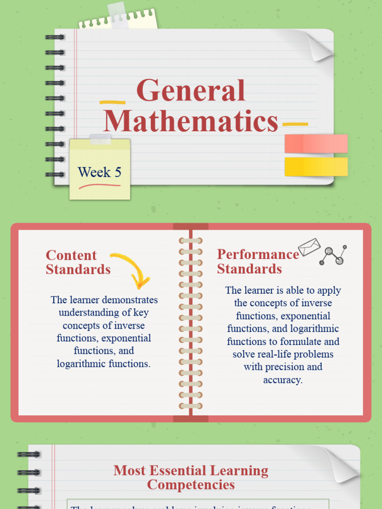 GM Week5x | PDF | Function (Mathematics) | Exponential Function