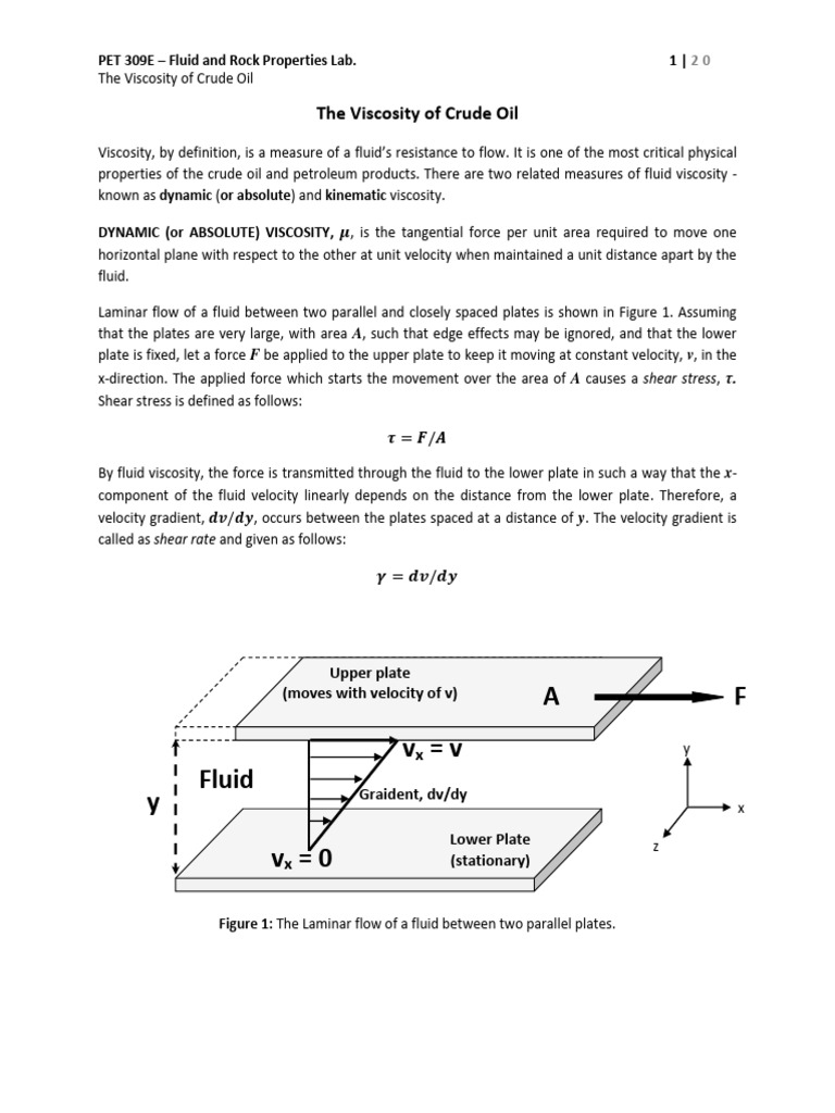 Exp2 Viscosity of Crude Oil | PDF | Viscosity | Shear Stress