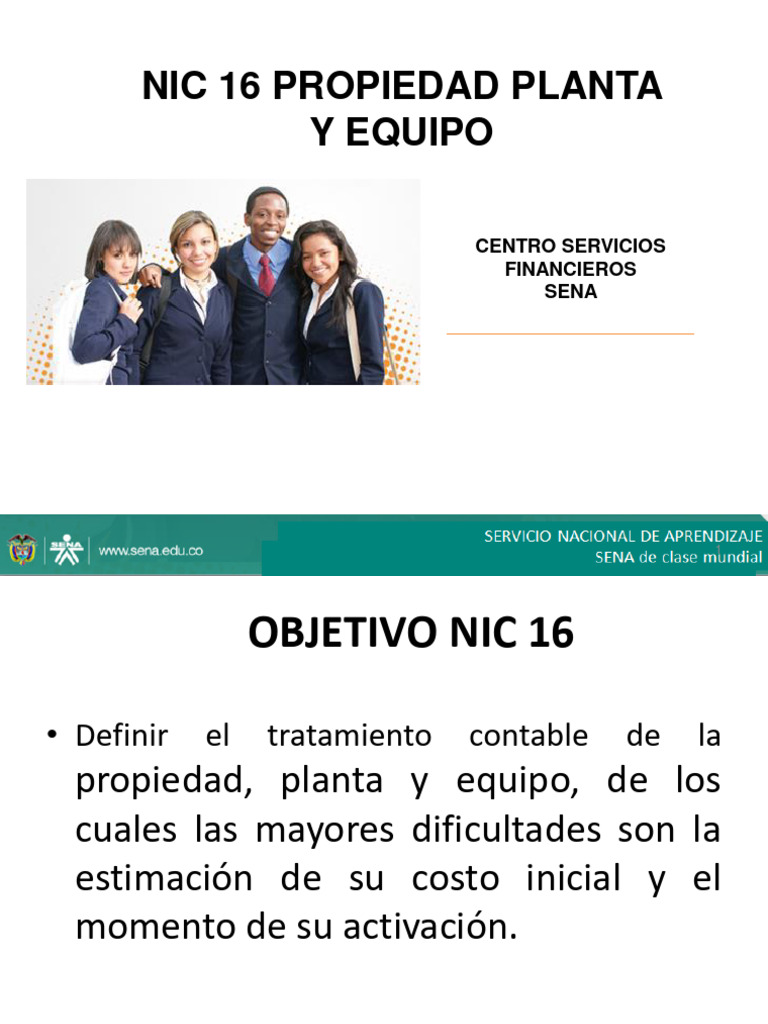Sena Nic 16 Propiedad Planta y Equipo | PDF | Depreciación | normas ...