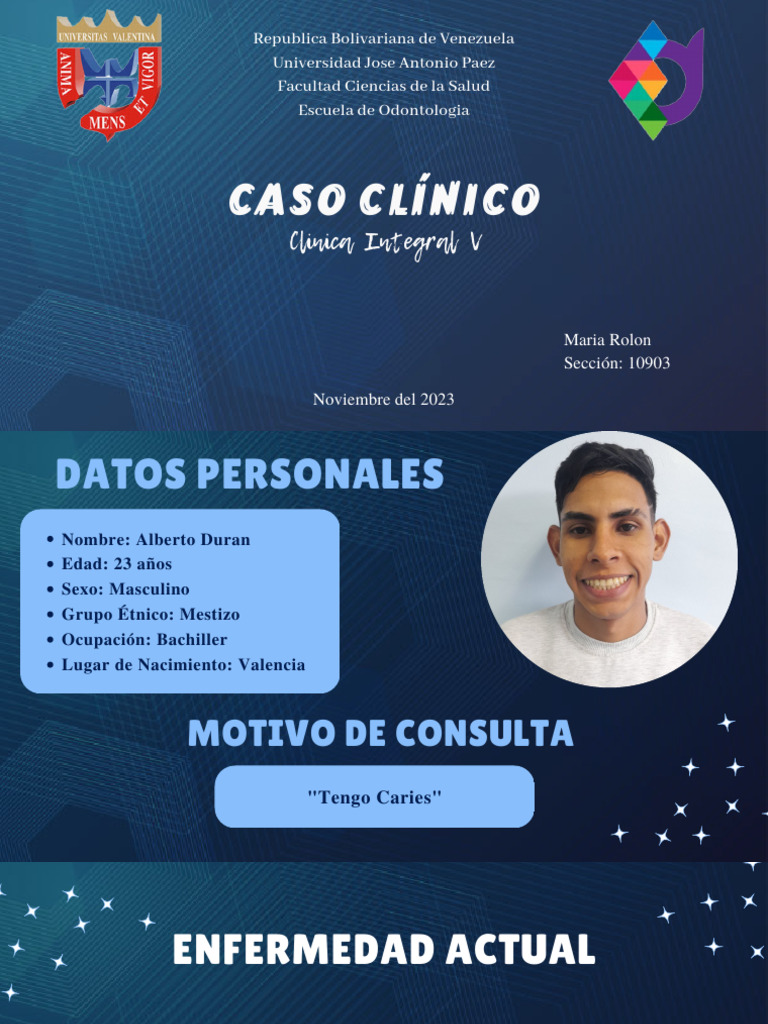 Caso Clinico Integral Maria Rolon | PDF | Odontología | Especialidades ...