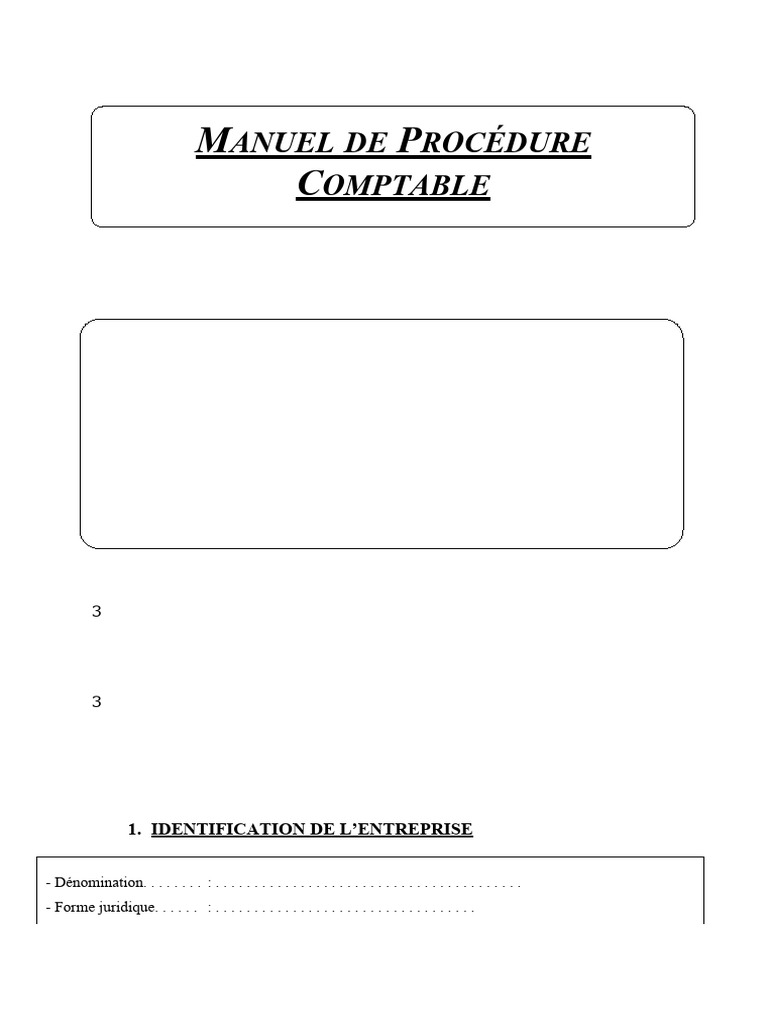 Manuel de Procédures Comptables | PDF | Facture | Comptabilité