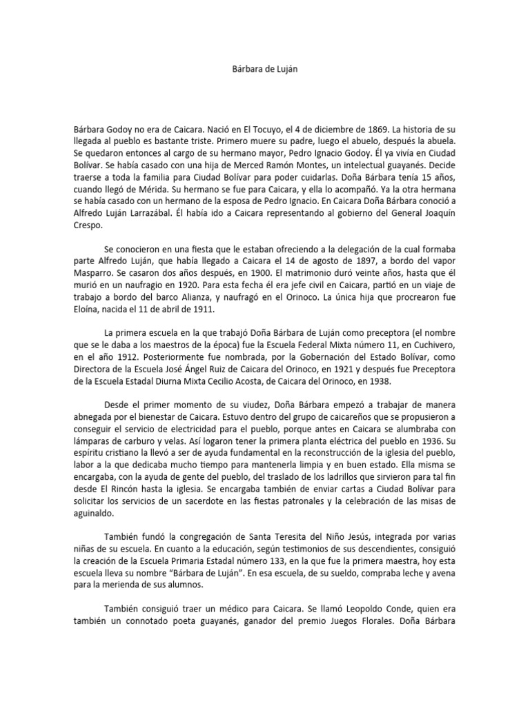 Vida y legado de Bárbara de Luján | PDF