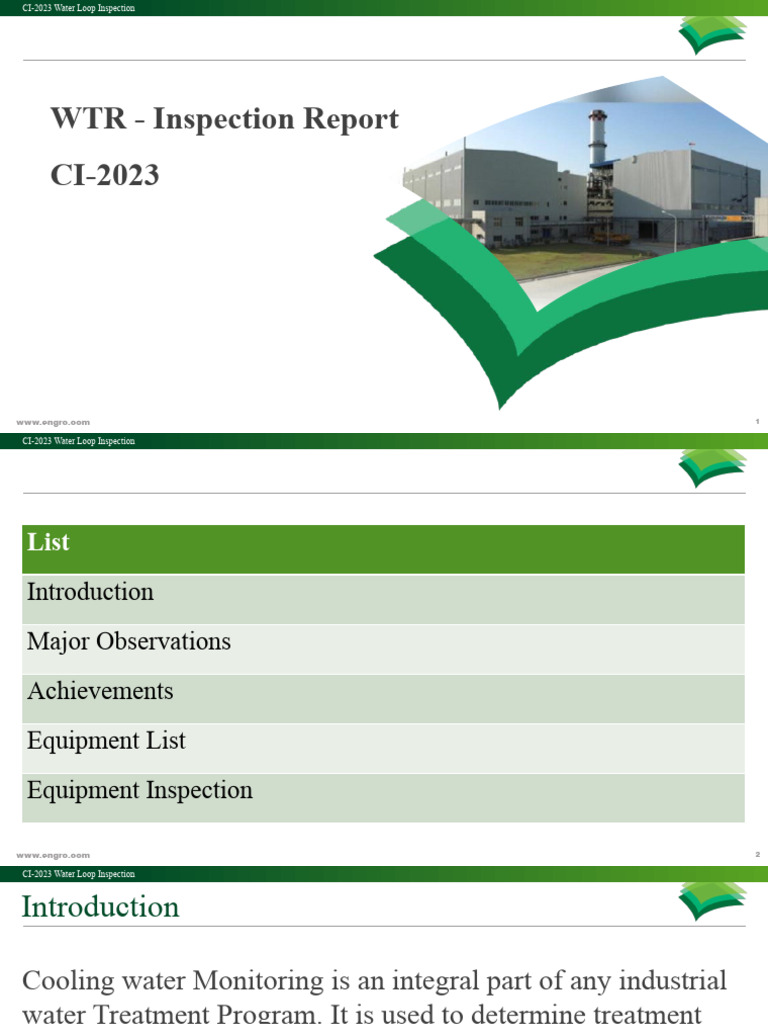 CI-2023 Inspection Report | PDF | Heat Exchanger | Corrosion