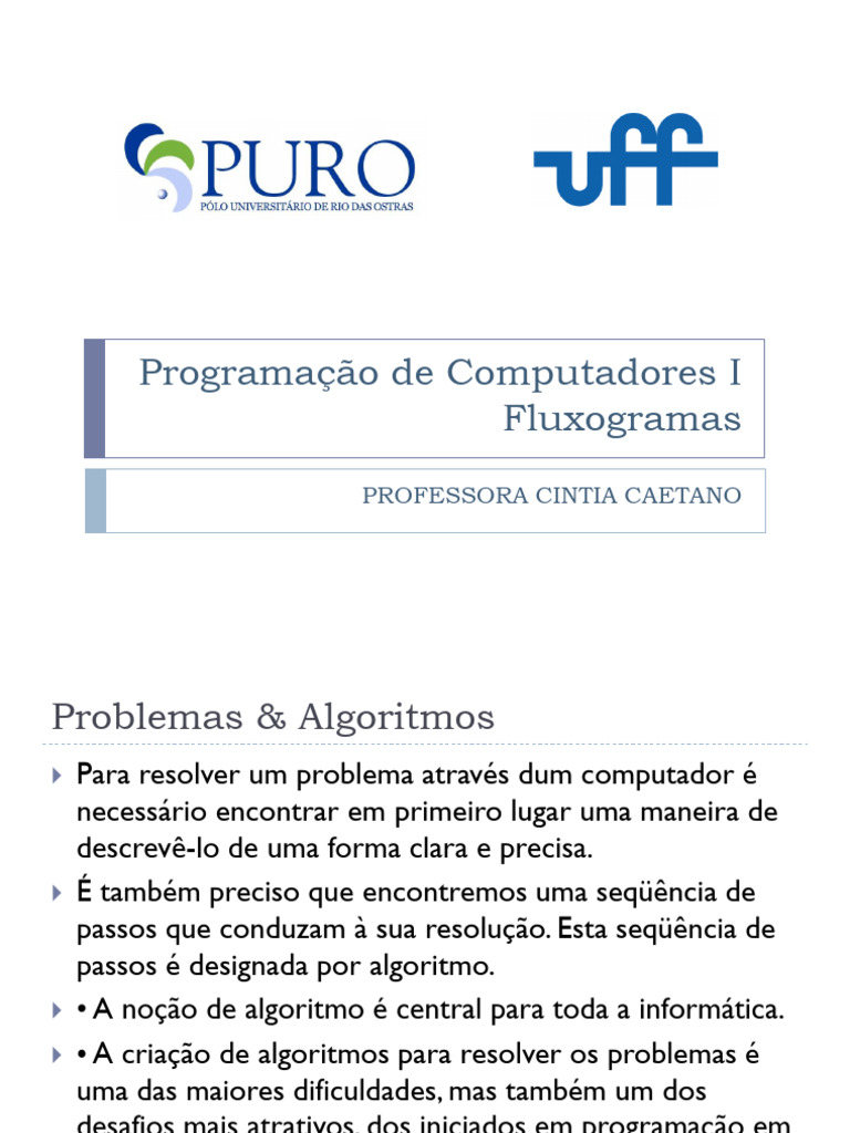 PROG1 2 Fluxogramas | PDF | Algoritmos