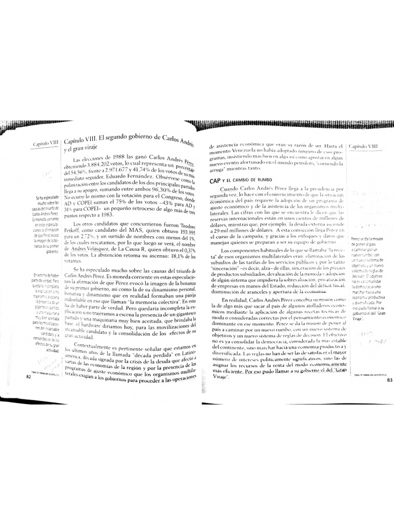 Diego Bautista Urbaneja. La Política Venezolana Desde 1958 A Nuestros Días. CAP II y Caldera II ...