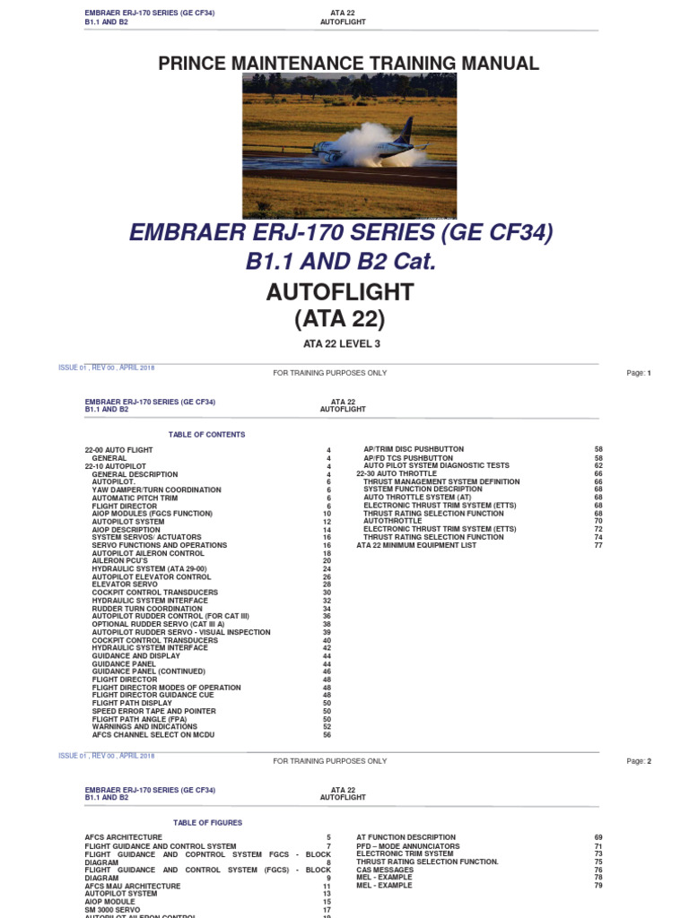 Embraer ERJ-170 Auto Flight Manual | PDF | Aircraft Flight Control ...