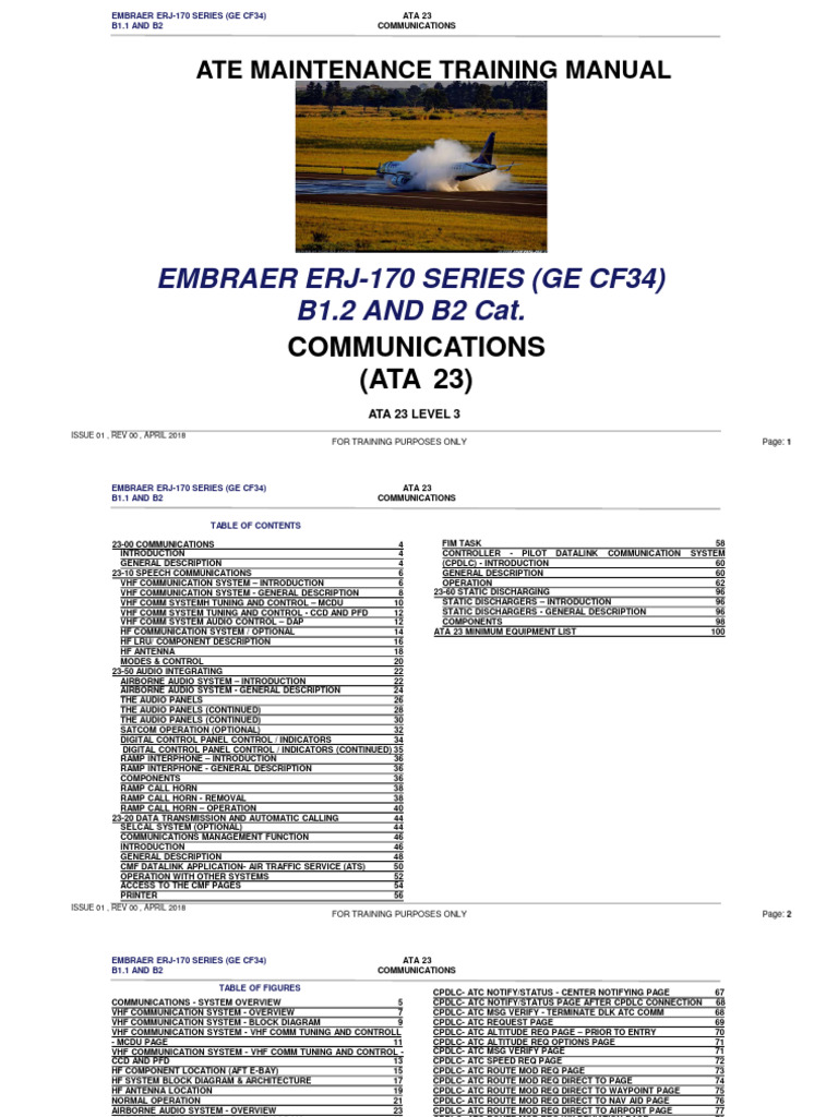 ATA 23 COMM EMB 170 | PDF | High Frequency | Radio