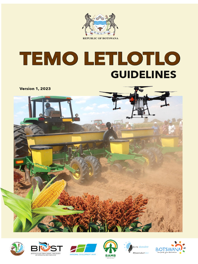 Temo Letlotlo Guidelines Version 1, 2023 | PDF | Loans | Food Security
