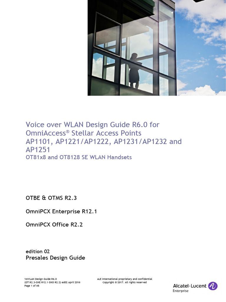 Voice Over WLAN Design Guide R6.0 For OmniAccess® Stellar Access Points | Download Free PDF ...