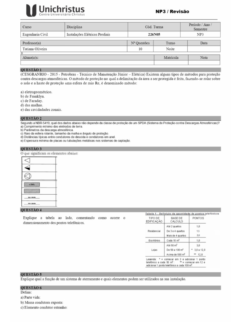 Exercício 13.1 - Revisão NP3 | PDF