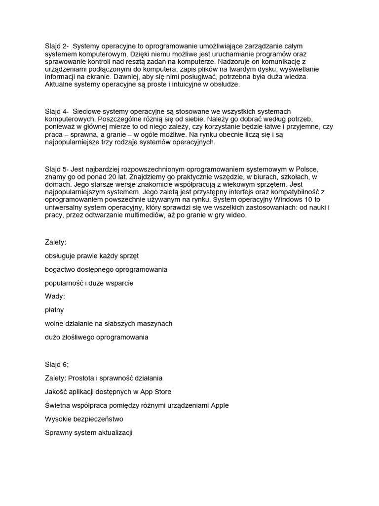 Systemy Operacyjne | PDF
