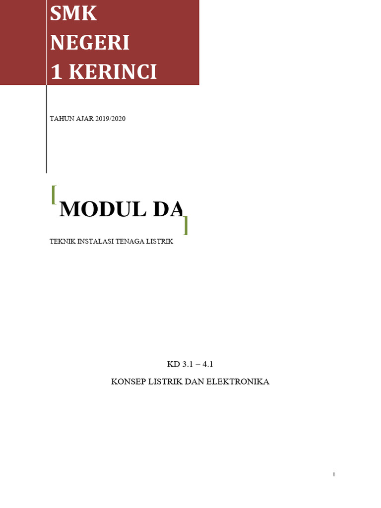 Modul KD 3.1 | PDF