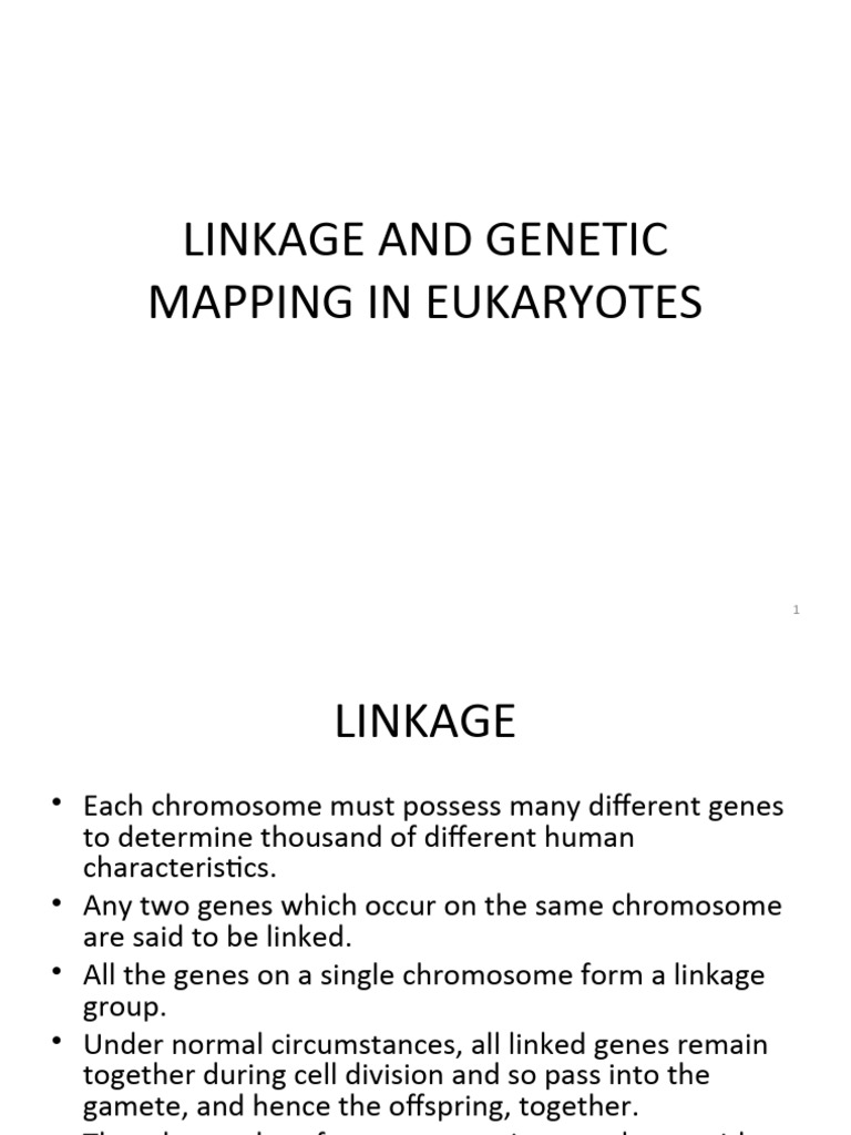 Linkage and Genetic Mapping Eukaryotes | PDF | Meiosis | Genetic Linkage