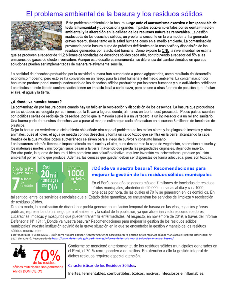 Contaminación por basura | PDF | Residuos | Contaminación