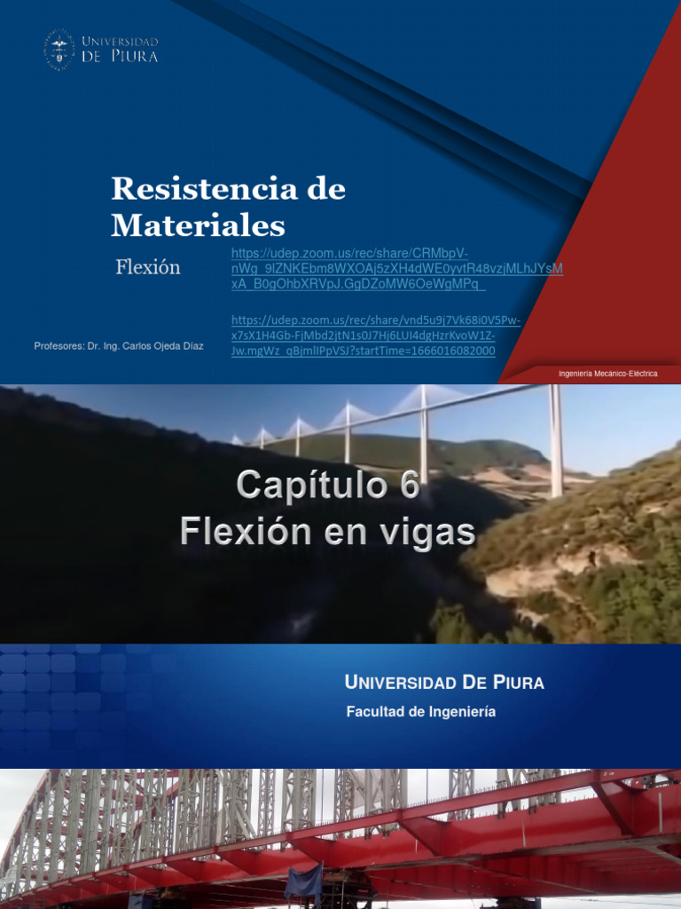 Unidad 6 Flexión 2023 Teoría | PDF | Viga (Estructura) | Doblar