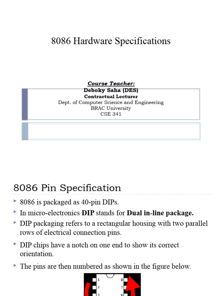 Lecture-5 (8086 Hardware Specifications) | PDF | Input/Output | Central ... Lecture-5 (8086 Hardware Specifications) | PDF | Input/Output | Central ...