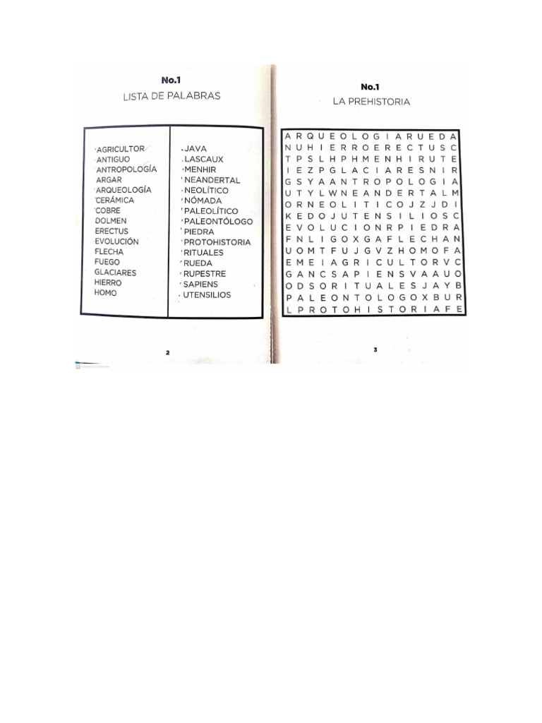 sopa de letras_historia universal | PDF