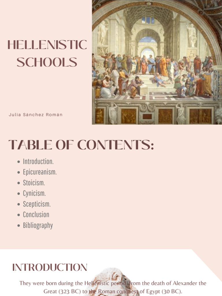 Escuelas Helenisticas Pdf Stoicism Ancient Philosophy