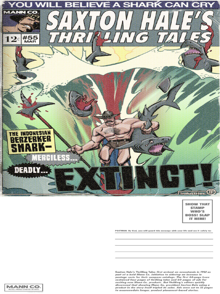 2009 Series of Saxton Hale Comic Book Covers | PDF