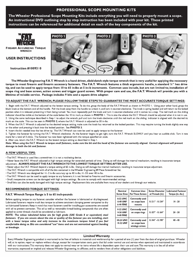 Wheeler Torque | PDF