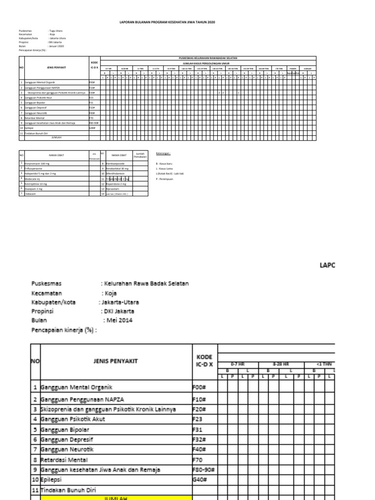 Laporan Keswa 2020 | PDF