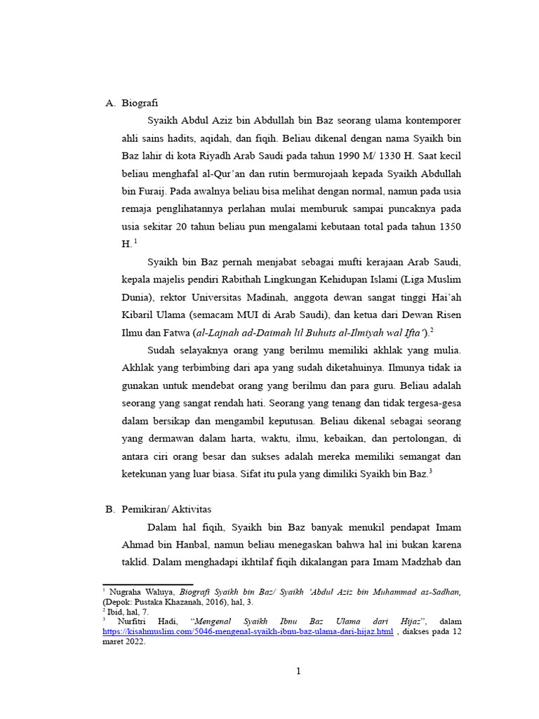 Abdullah Bin Baz | PDF | Agama & Spiritualitas