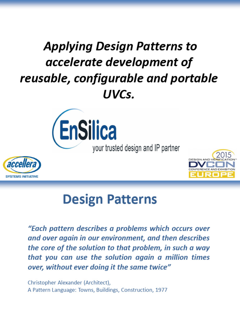 DVCon Europe 2015 T03 Presentation | PDF | Inheritance (Object Oriented ...