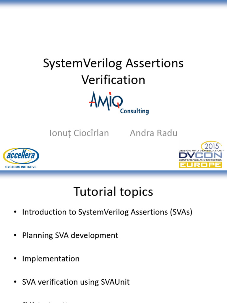 DVCon Europe 2015 T15 Presentation | PDF | Software Engineering | Computer Programming