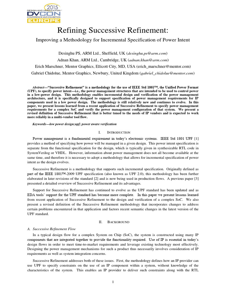 DVCon Europe 2015 TP2 2 Paper | PDF | System On A Chip | Central Processing Unit