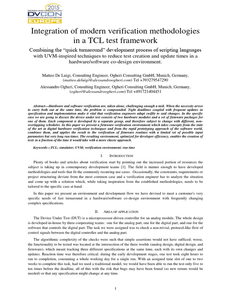 DVCon Europe 2015 TA1 5 Paper | PDF | Formal Verification | Simulation