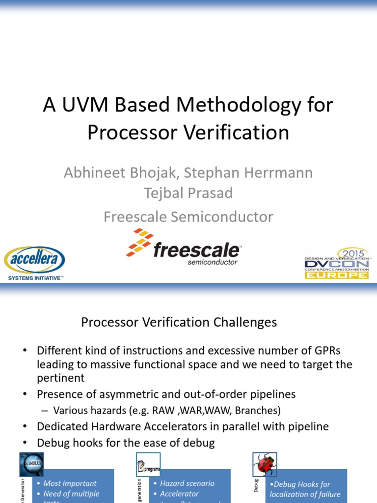 Dvcon Europe 2015 Ta1 4 Presentation Pdf Central Processing Unit Formal Verification