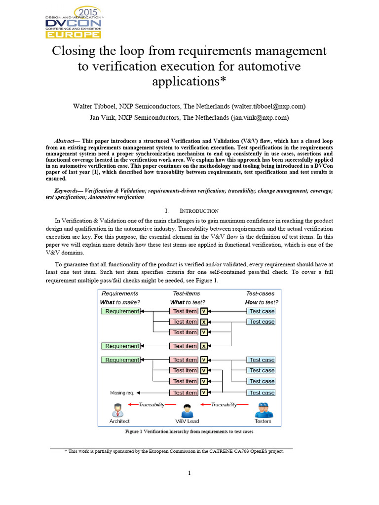 Dvcon Europe 2015 Ta1 9 Paper Pdf Verification And Validation Software Testing
