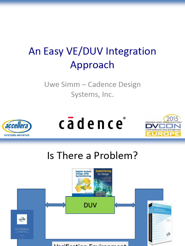 DVCon Europe 2015 TA3 2 Presentation | PDF | Interface (Computing) | Databases