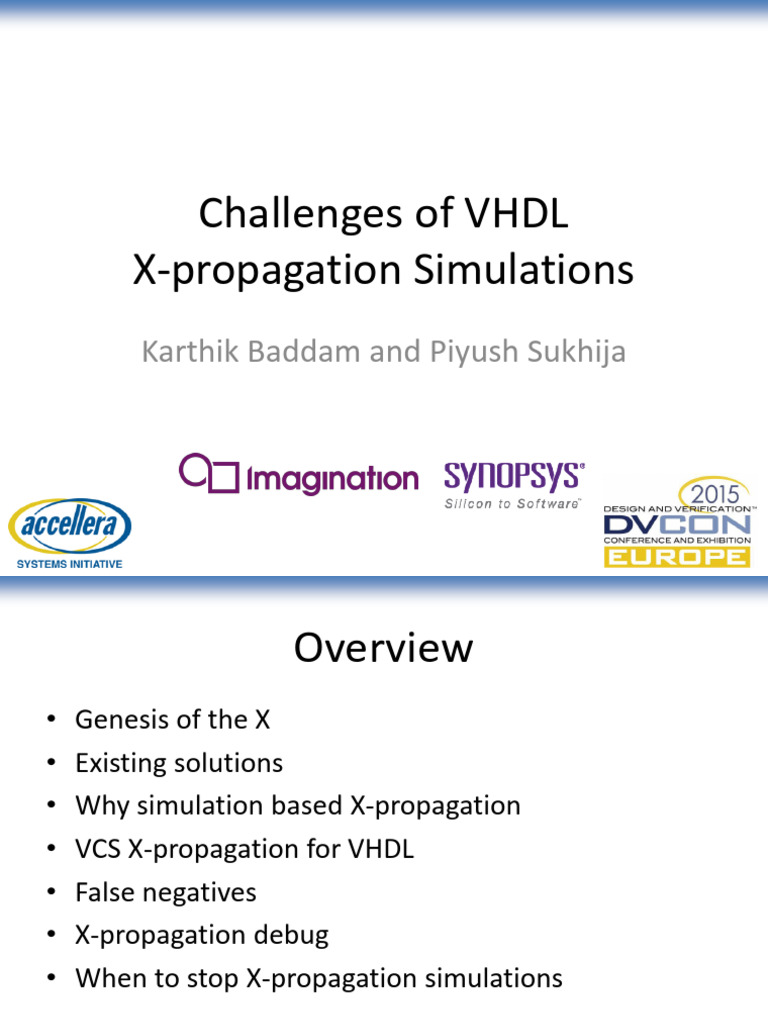 DVCon Europe 2015 TA5 2 Presentation | PDF | Vhdl | Electronic Design