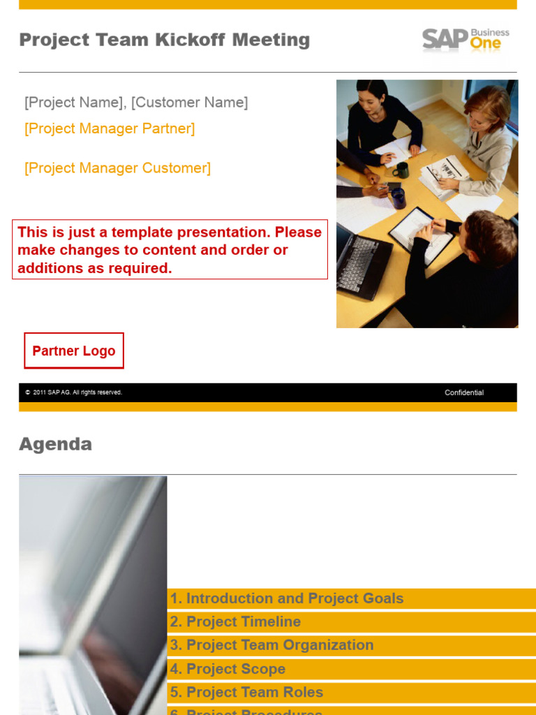 SAP Project Kickoff & Methodology | PDF | Business Process | Project ...