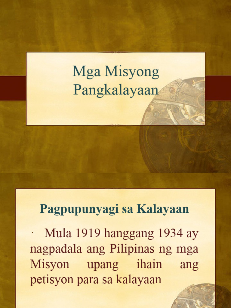 Dokumen - Tips - Mga Misyong Pangkalayaan | PDF