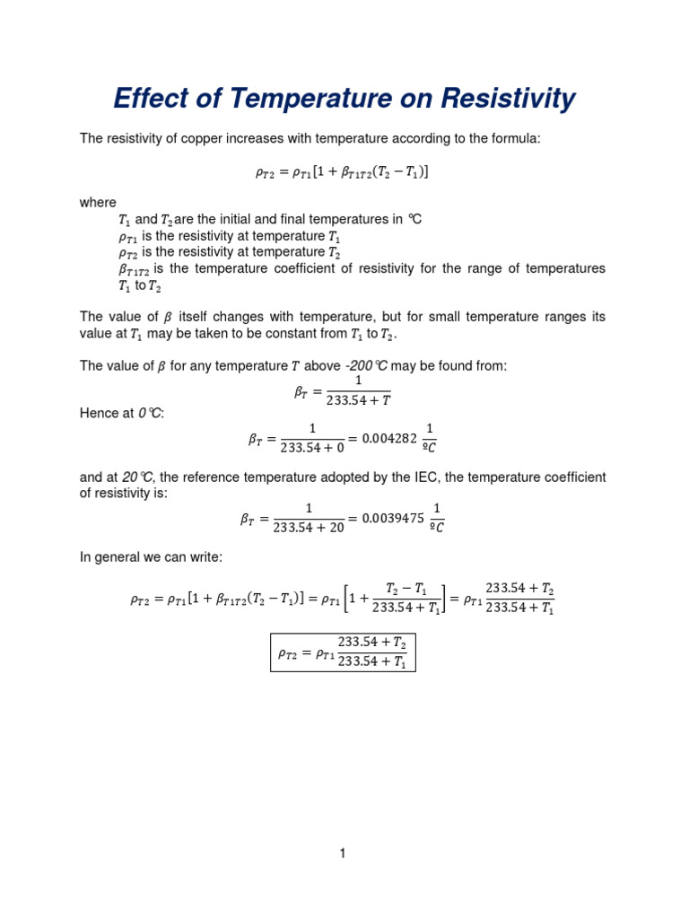 Basic Calculations Pdf Electrical Resistivity And Conductivity Electrical Resistance And